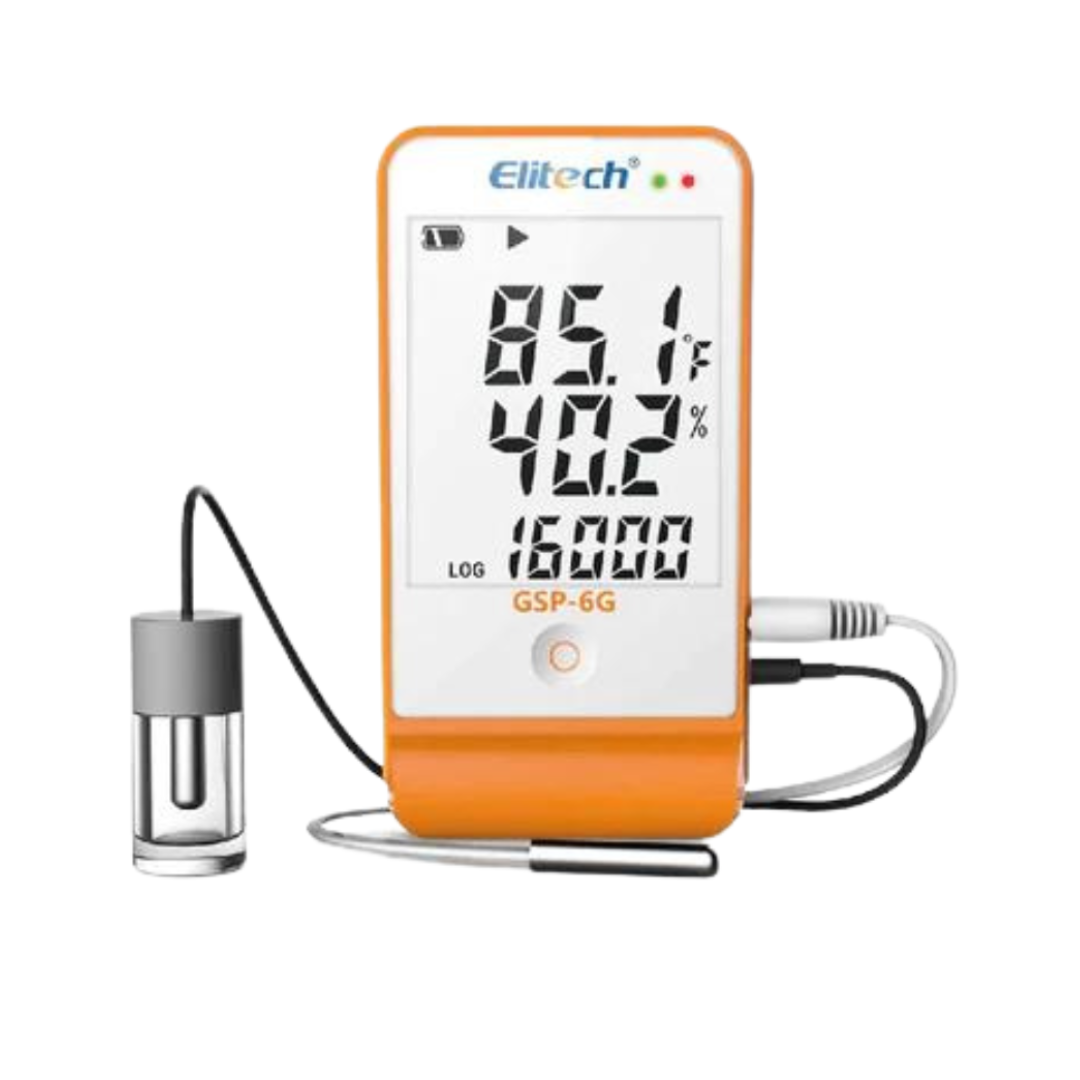 Termohigrómetro (Glicol)Data Logger Elitech GSP-6GG – Lace Calibración