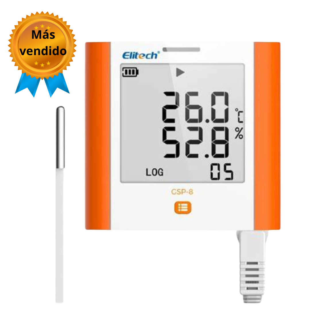 Termohigrómetro Data Logger Elitech GSP-8 – Lace Calibración