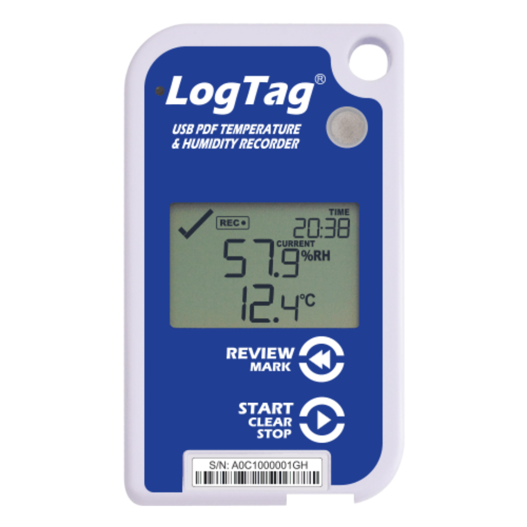 LogTag UHADO-16 DataLogger Humedad y Temperatura -30°C a +70 °C y 0 a ...